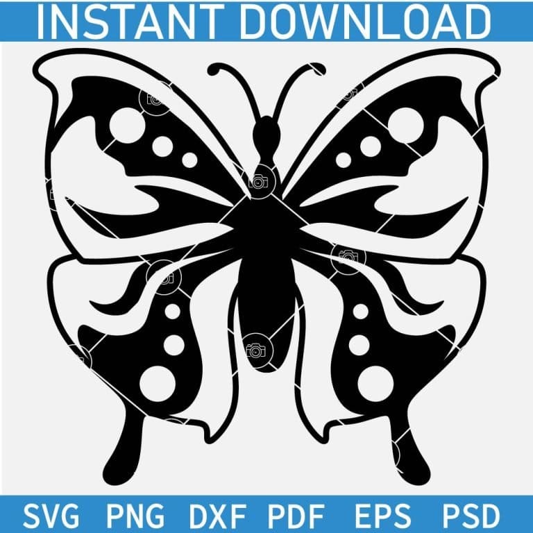 Butterfly Vector SVG, Butterfly Icon SVG