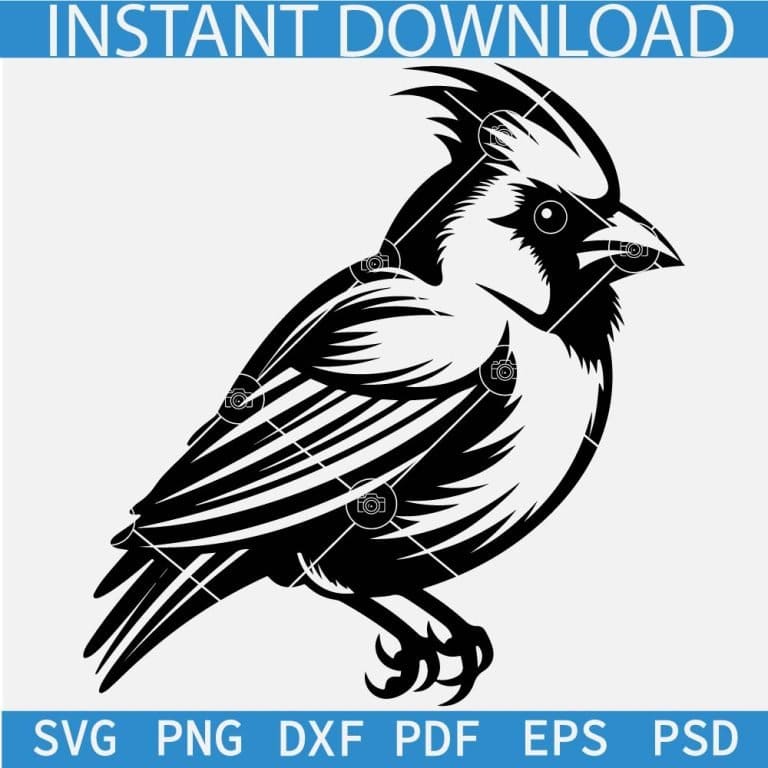 Cardinal Bird Vector SVG File, Cardinal Vector Images, Cardinal Bird ...