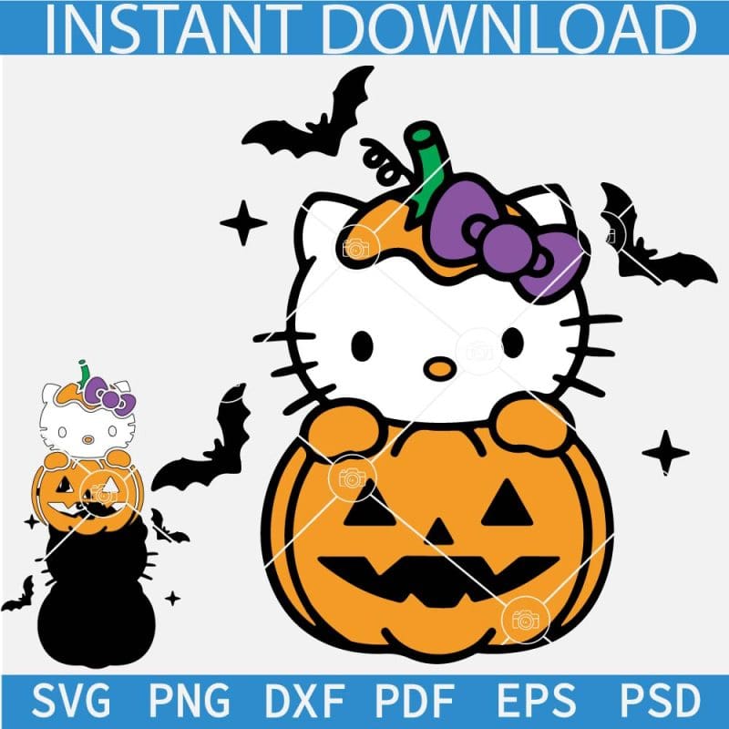 Hello Kitty Bundle Layered SVG, Cute Kitten Bundle SVG, Pink Kitten ...