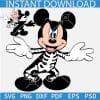 Halloween Mickey Wearing Skeleton Costume SVG, Disney Halloween ...