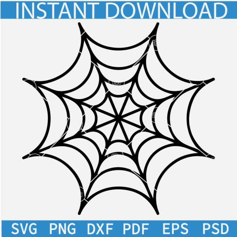 Halloween Spider Web SVG, Cobweb Spider SVG, Spider web SVG, Cute ...