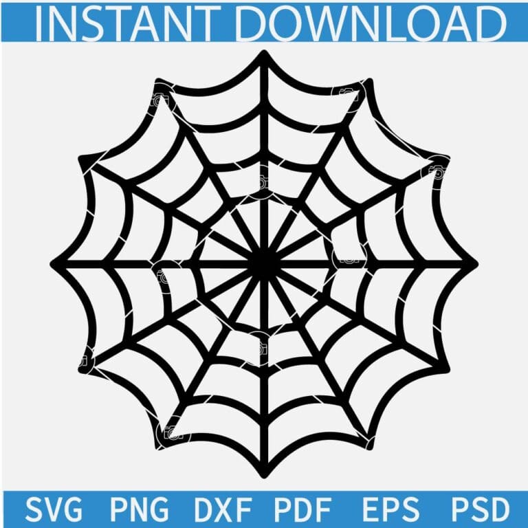 Halloween Spider Web SVG, Spider web SVG, Cobweb Spider SVG, Cute Web SVG