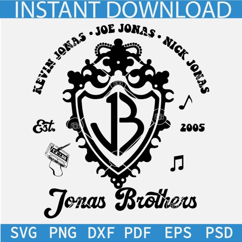 Jonas Brothers Est. 2005 SVG, Jonas Brothers Logo SVG, Kevin Jonas SVG ...