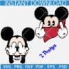 Mickey mouse bandana middle finger Bundle SVG, Mickey Hiding Face with ...