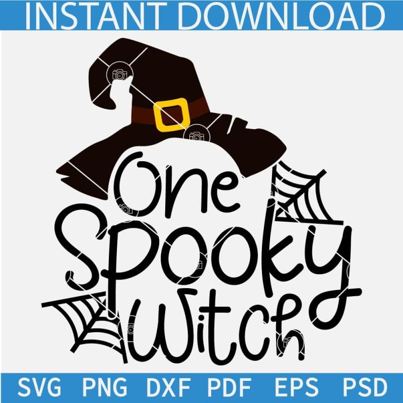 One Spooky Witch Hat SVG, One Spooky Witch SVG, Halloween SVG