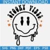 Spooky Vibes Drippy Face SVG, Happy Drippy Face Spooky Vibes SVG ...