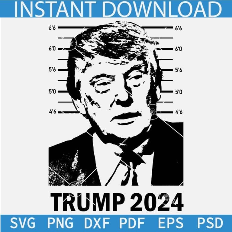 Trump 2024 SVG, Donald Trump Portrait SVG, US Elections 2024 SVG