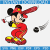 Baseball Mickey Mouse SVg, Mickey Playing Baseball SVG, Disney Baseball SVG