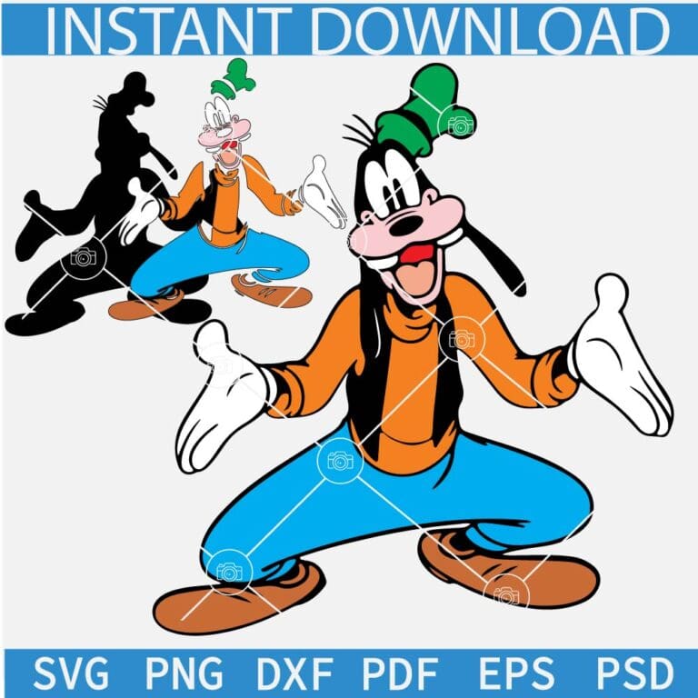 Funny Goofy Dog SVG, Disney Goofy Dog SVG