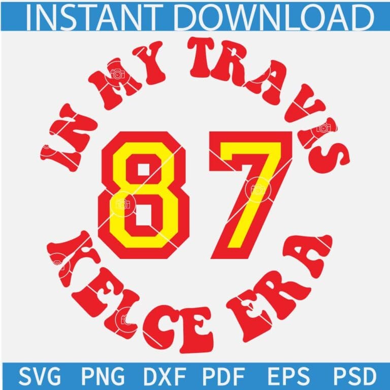 In my Travis Kelce era 87 SVG, Retro In my Travis Kelce Era SVG, Travis ...