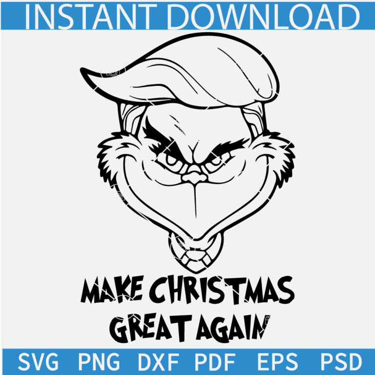 Make Christmas great Again Grinch SVG, Christmas Grinch SVG, Merry ...