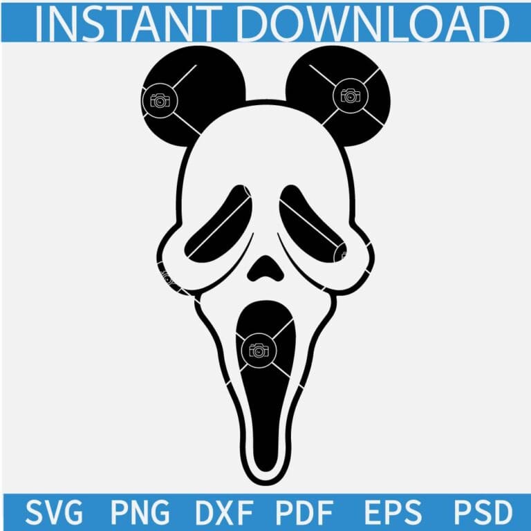 Halloween Mickey Mouse Ghost SVG, Ghost with Mickey Years SVG, Disney ...