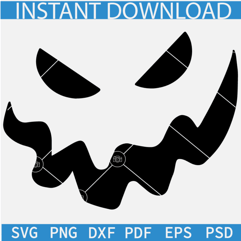 Oogie Boogie Face Sketch SVG, The Nightmare Before Christmas SVG ...