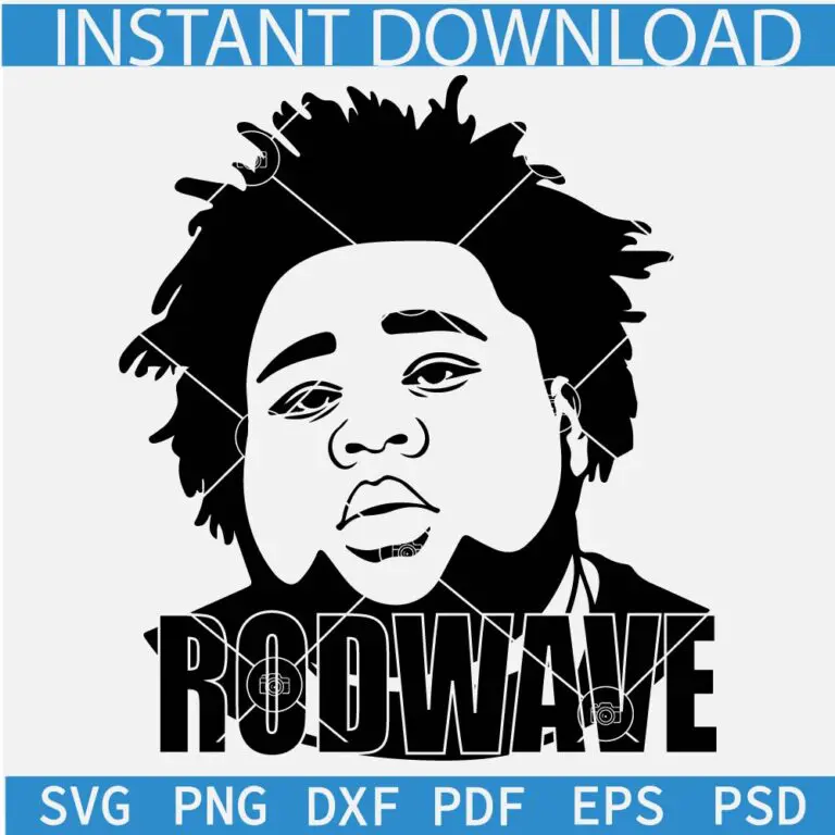 Rod Wave Rapper Face SVG, hip-hop and R&B Rapper Face SVG, Rod Wave ...