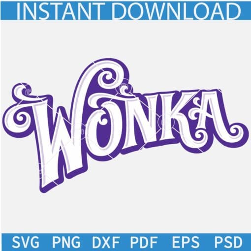 Willy Wonka Logo SVG, Wonka Logo SVG, Wonka Logo symbol Layered SVG