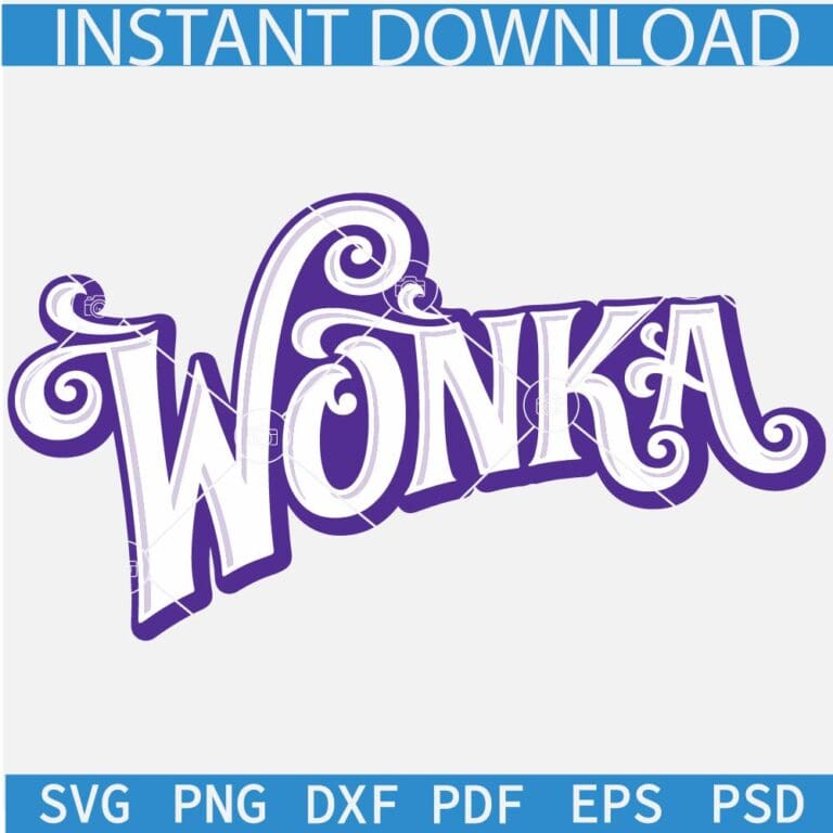 Willy Wonka Logo SVG, Wonka Logo SVG, Wonka Logo symbol Layered SVG