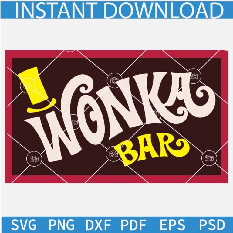 Wonka Bar Layered SVG, Willy Wonka SVG, Wonka Logo SVG, Wonka Logo ...