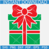 Christmas Present Silhouette SVG, Christmas Present Black SVG, Wrapped ...