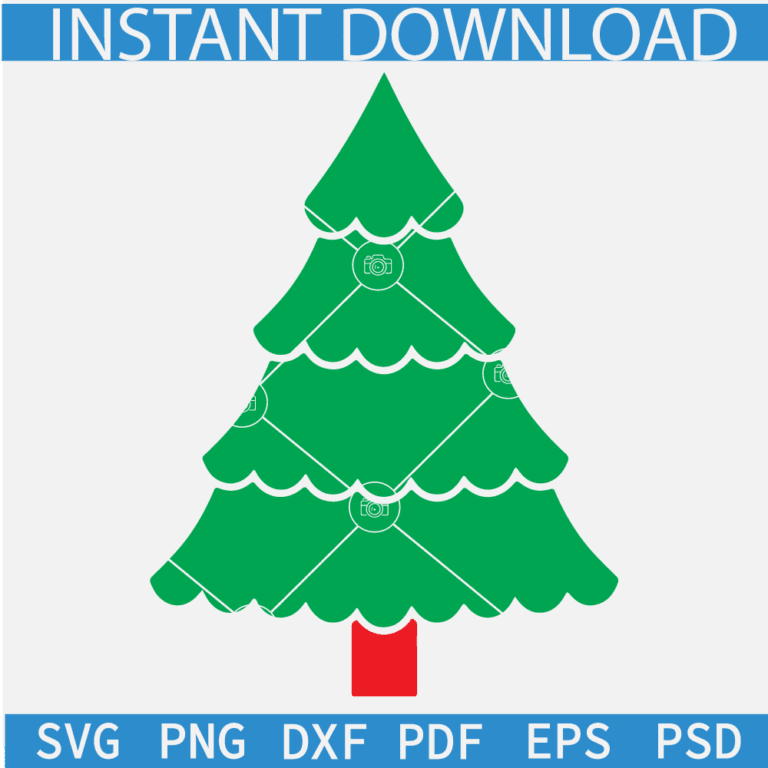 Christmas Tree SVG, Pine Tree SVG, Evergreen tree SVG