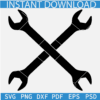 Crossed Wrenches SVG, Crossed Wrenches Vector SVG