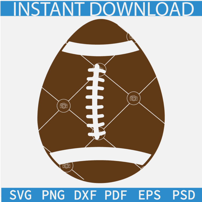 Football ball Easter Egg SVG, Football Ball Egg shape SVG, Easter Ball SVG