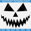 Jack O Lantern Face SVG, Halloween Pumpkin Face SVG, Scary Pumpkin Face SVG