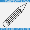 Pencil sketch SVG, Pencil Line art SVG, Pencil Outline SVG