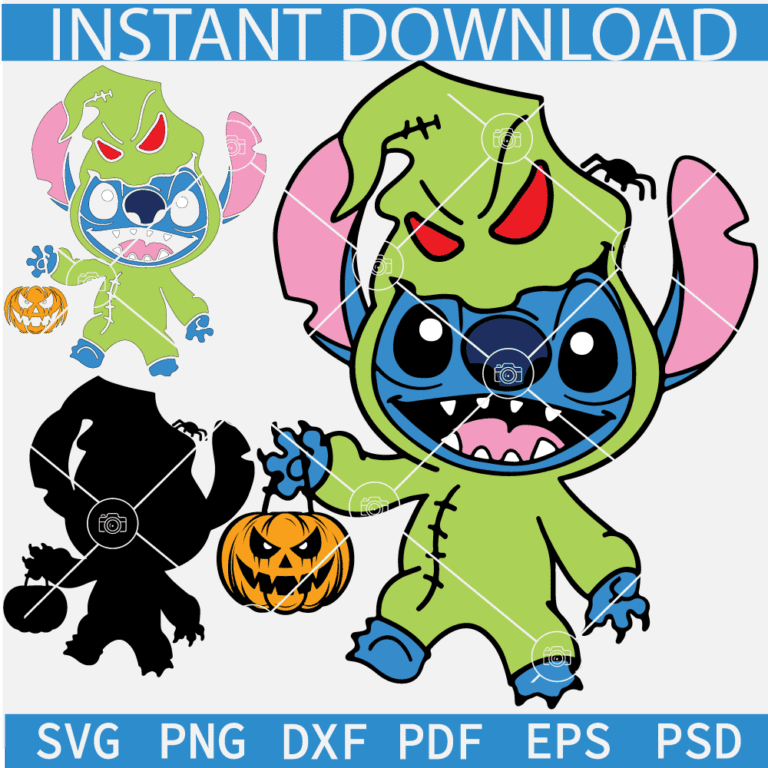 Stitch Halloween Oogie Boogie svg, The nightmare before Christmas ...