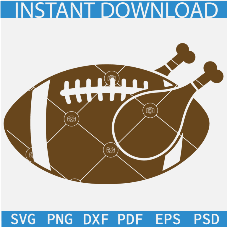 Thanksgiving Turkey Football ball SVG, Football Turkey SVG